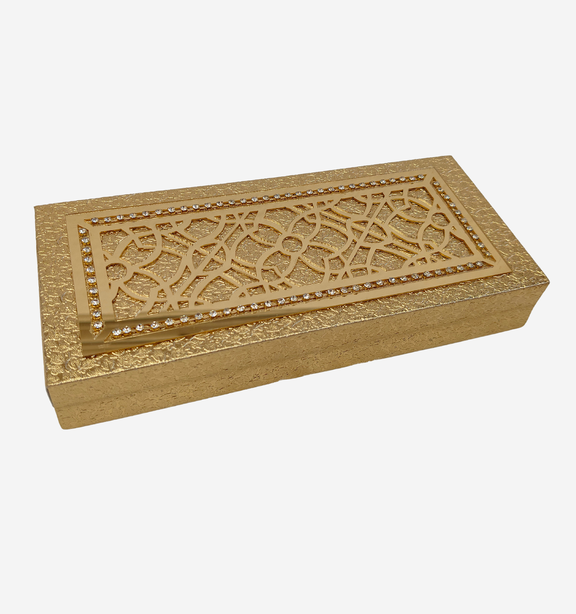 Golden Lattice Luxe Money Box - Mehboob Color Lab